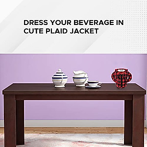 Gadgetime USA Can Cooler Vest - Insulated Beverage Cooler - Can Cover - Reusable Zip Up Can Jacket - Summer Drink Holder - Cotton Sleeve for Canned Beverages & Beer - Funny Gift for Friends & Family