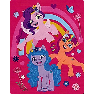 The Northwest Store My Little Pony BFF Silk Touch Throw 40'' x 50'' Blanket, Blue, 40 inch x50