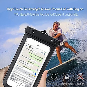 BMHOLU Waterproof Phone Pouch (5) Brown