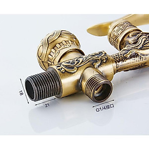 UDWTMTPRT Antique Toilet Bidet Brass Wall Ass Bidet Faucet Washing Tap Anal Shower Wall Handheld Hygienic Sex Bidet Sprayer Set