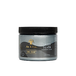 As I Am Curl Color - Sassy Silver - 6 ounce - Color & Curling Gel - Temporary Color - Vegan & Cruelty Free