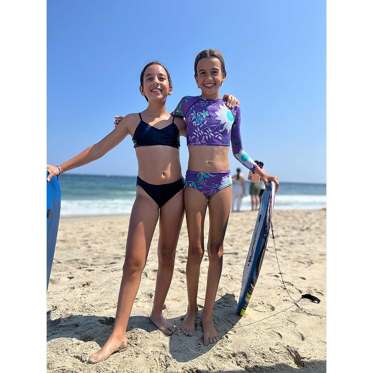 Kanu Surf Girls' Coral Reef Beach Sport Wrap Around Bikini 2-Piece Swimsuit, Solid Red, 12