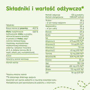 Bobovita Instant Milk Semolina (230g /8.1 Oz)