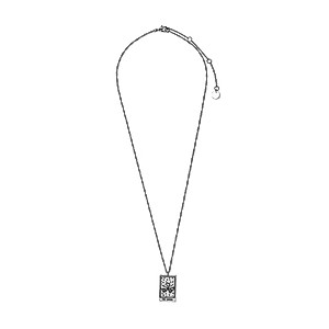 Pura Vida 18" Silver Lover Tarot Pendant Necklace - Handmade Statement Necklace with Silver Chain - Silver Necklace for Women, Long Necklaces for Teen Girls, Boho Jewelry for Women - 3" Extender