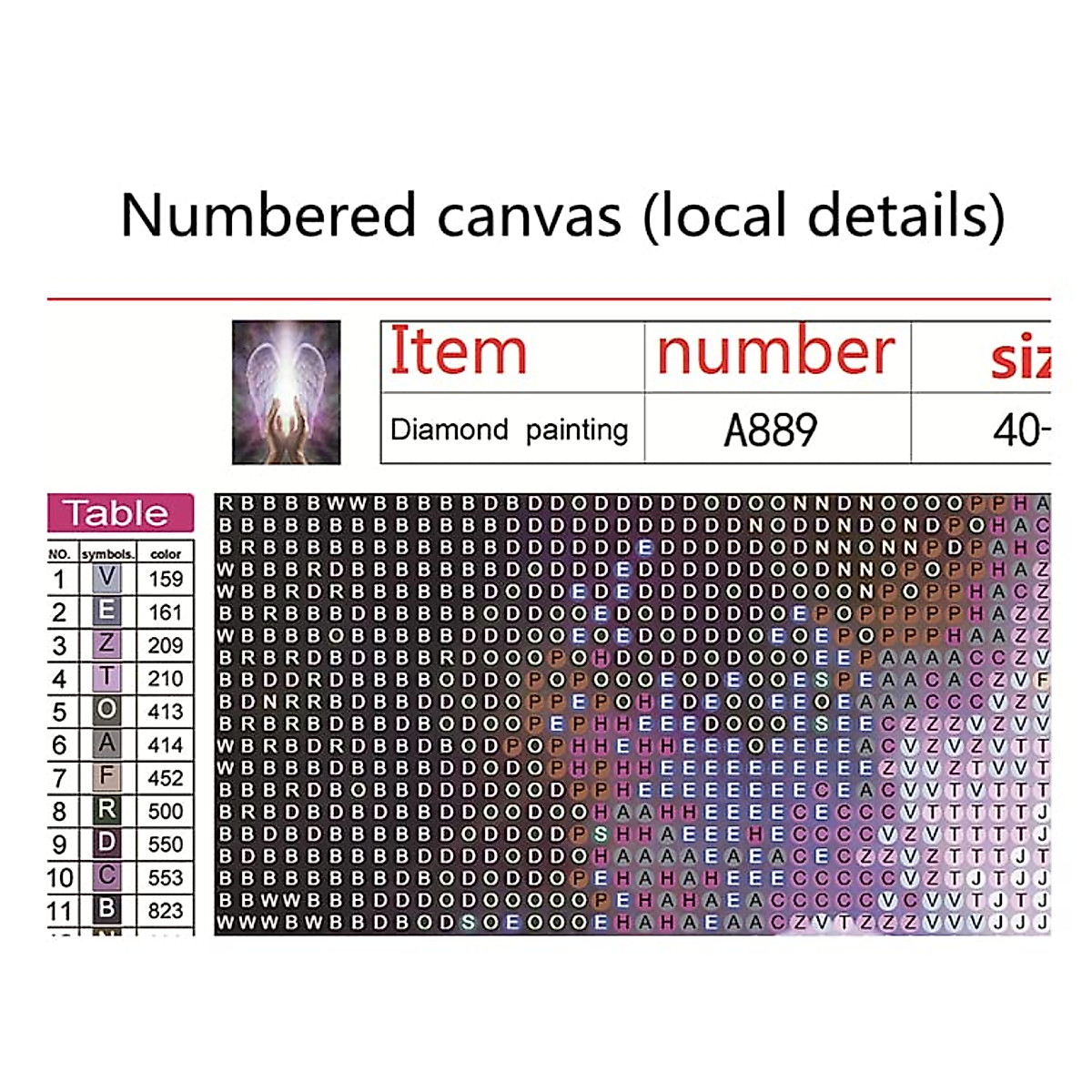 NIHO-JIUMA Diamond Painting Kits Pray Wings, 5D Full Drill Diamond Art Kits Painting Gift for Adult, Home Decoration (30X40cm/11.8x15.7inches)