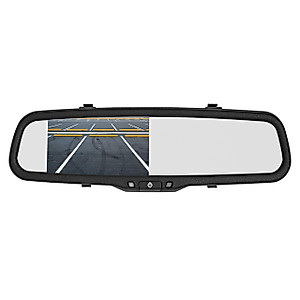 BOYO VTC1743M - Vehicle Backup Camera System with 4.3” Rear-View Mirror Monitor and License Plate Backup Camera for Car, Truck, SUV and Van