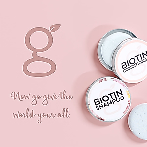 GoodMood Biotin Shampoo and Conditioner Bars for Hair Growth - Solid Set to Combat Thinning Hair Loss