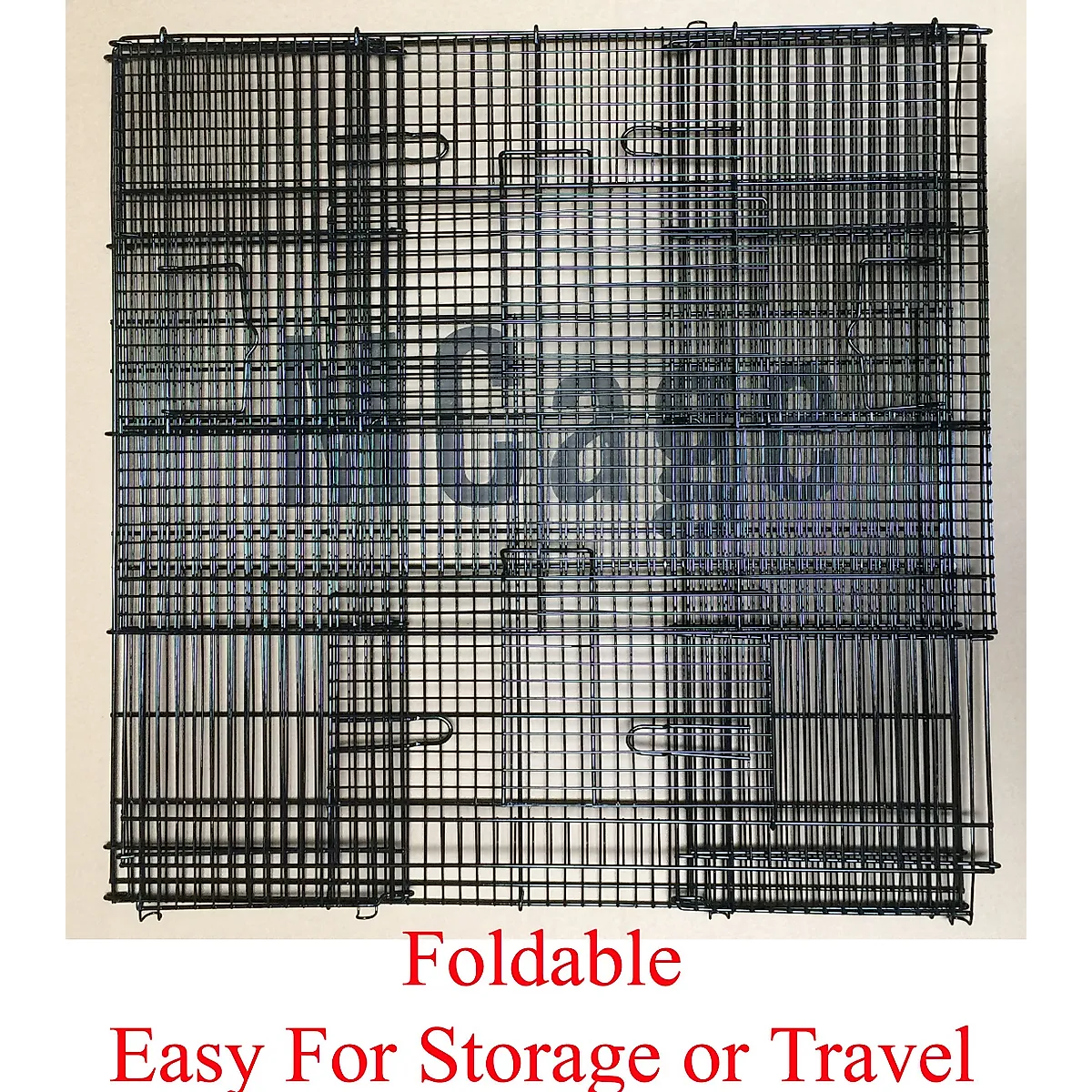 3-Levels Ferret Chinchilla Sugar Glider Rats Animal Chew Free Cage 24" L x 16" W x 24" H with 3/8-Inch Wire Cross Metal Shelves and Ladders