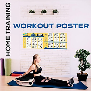 Full Body Vibration Poster Whole Body Vibration Plate Exercise Chart Workout Poster for Vibration Plate Exercise Machine