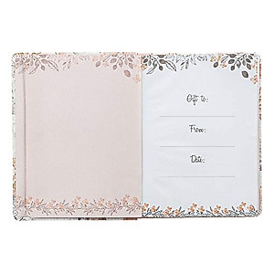 Walking in Grace - 366 Inspirational Devotions for an Abundant Life in Christ - Floral Faux Leather Flexcover Devotional Gift Book for Women