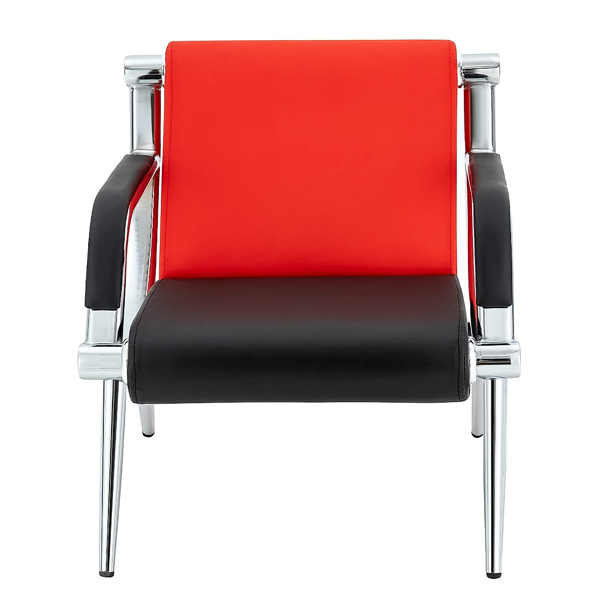 Waiting Room Reception Bench,PU Furniture Guest Seating Lobby Conference Chairs with Armrest for Clinic Office Airport Barber Salon Bank,3 Seat,Guest Chair Reception Chair,Executive Chair Set of 2