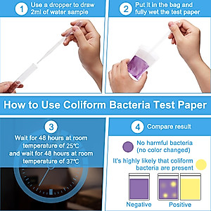 125+13Pcs 17in1 Drinking Water Test Kit, Luxiv 125P Water Quality Test Strips 6P E. coli Test Strips with Recording Paper, Timer Home Tap Well Water Test Kit for Lead Iron Copper Chlorine Fluoride PH