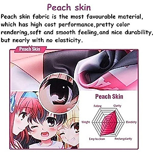 Looxx Maou Gakuin No Futekigousha：Misha Necron 21110 Anime Pillow Cover/Body Pillowcase, Double-Sided Pattern Peach Skin/2wt Throw Pillow Case, Anime Fans' Favorite Cushion Cover