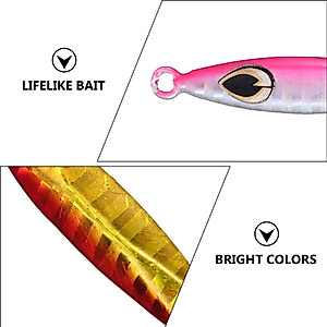 BESPORTBLE 12 pcs Metal Bait Hard Fish baits Hard Lures kit Hard Fishing Lures Fishing Kits Swim Fishing Fish Hook Bait Iron Lures swimbait Saltwater Lures Fishing Tools Iron Plate Fake Bait