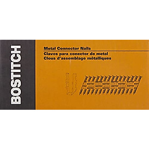 BOSTITCH Framing Nails, Paper Tape Collated, Galvanized Metal Connector, 1-1/2-Inch x .131-Inch, 1000-Pack (PT-MC13115G-1M)