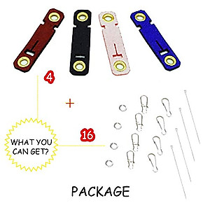 Bonaweite 4Pack Birds Foot Rings, Parrot Leg Bands Opening Feet Ring, Suede Cloth Bird Foot Protector Identification for Pigeons African Grey Cockatoo Macaw Ringneck Parakeet Cockatiel