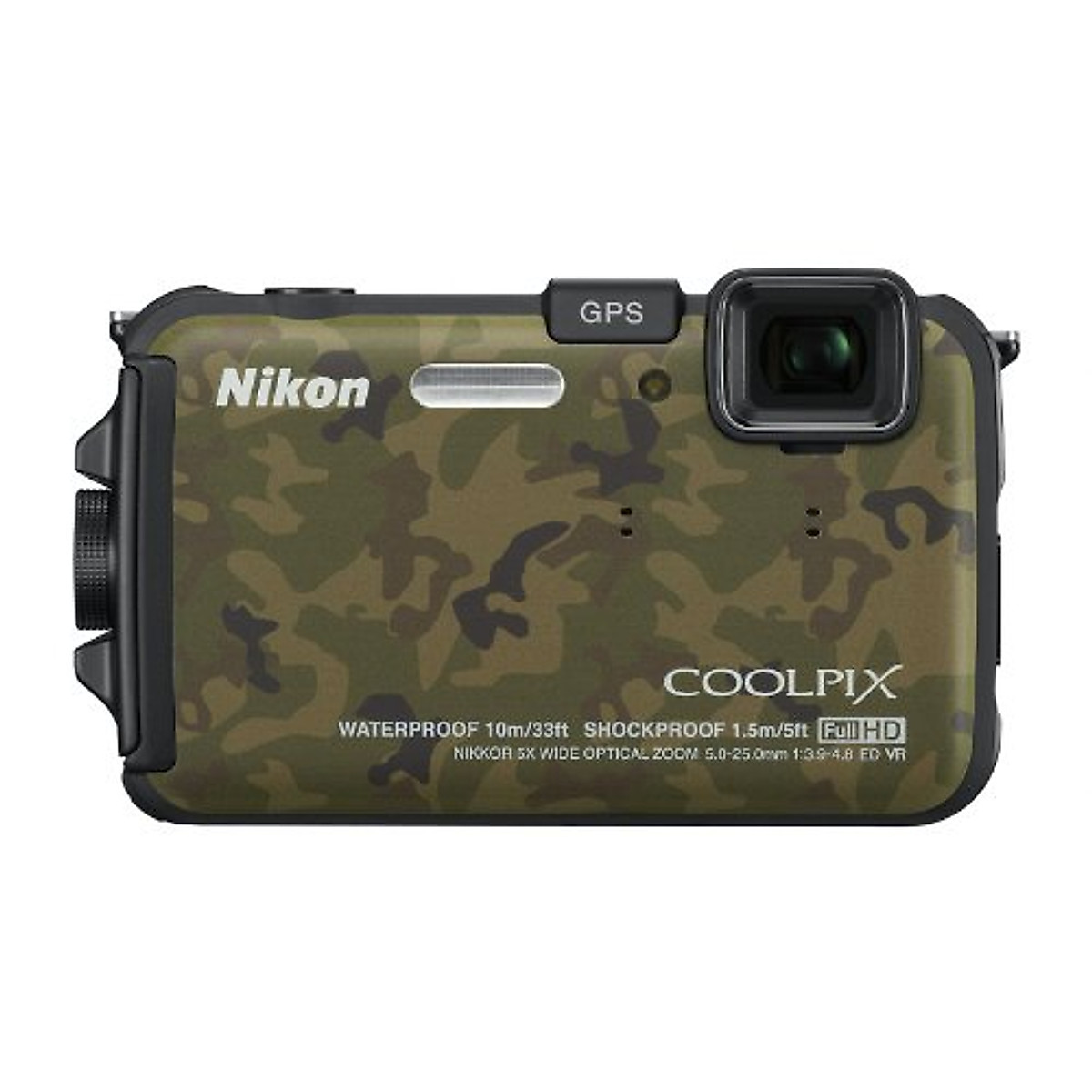 Nikon COOLPIX AW100 16 MP CMOS Waterproof Digital Camera (Camouflage)