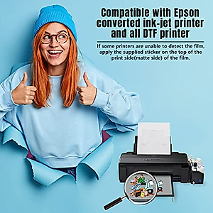 L&C Premium DTF Ink, DTF Transfer Ink Refill for epson L1800 et-8550 xp15000 DTF Printers, Heat Transfer Film Printing Ink Set 200ml X 5