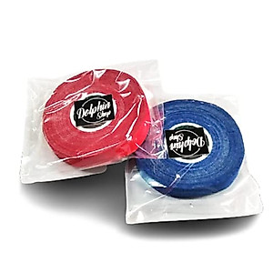 Dolphin Shop- Fabric Tapes for Rooster Gloves Gamefowl Poultry Botas para Gallos Breeding Chicken Supplies Prevent & Care Leg 2 pc Blue/Red Long 10 Yard (Rt2)