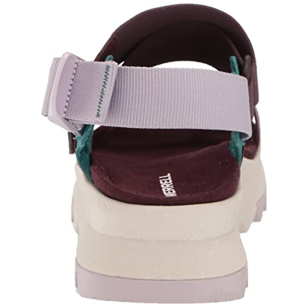 Merrell Women's Alpine Cush Backstrap Wedge Sandal, Burgundy, 7