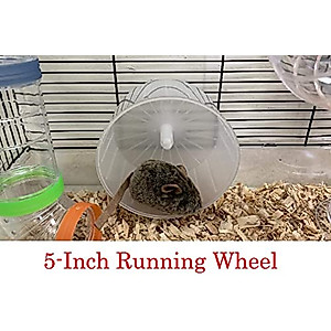 Large Clear Transparent Habitat Dwarf Syrian Hamster Rodent Gerbil Mouse Mice Critter Cage with Top Play Zone