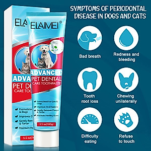 Dog Toothpaste Mint for Dogs and Puppies, Fresh Breath Dental Kit for Pets Dog Toothpaste Mint Teeth Cleaning for Dogs and Puppy Dog Teeth Cleaning Kit (Dog Toothpaste Mint)