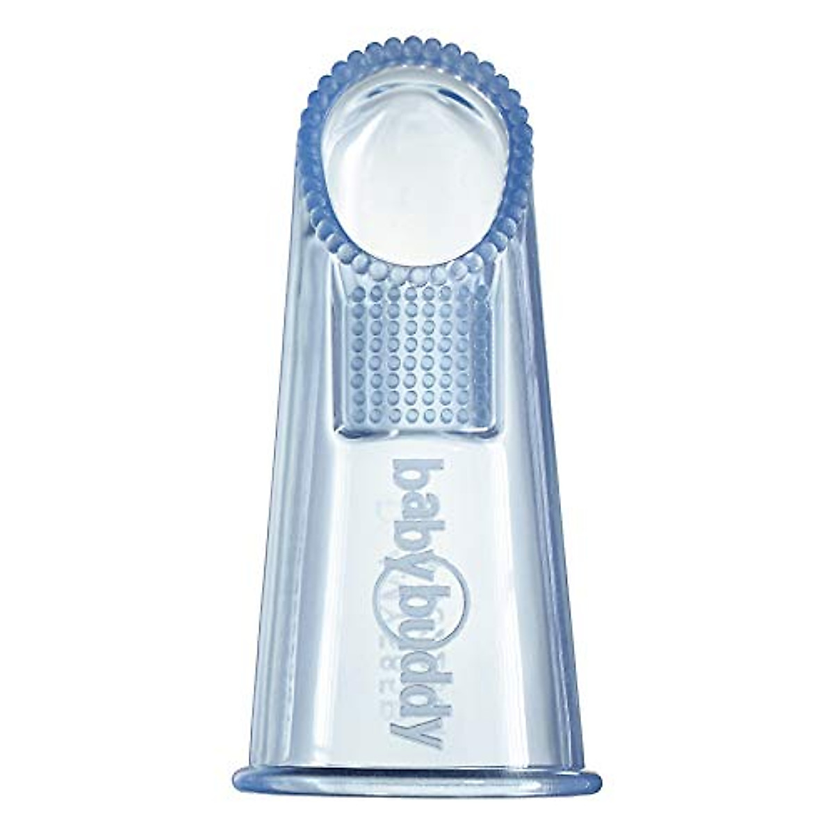 Brilliant Wipe N Brush by Baby Buddy, Silicone Toothbrush, Cleaner for Infants 4-16 Months Old, Use with Dental Wipe, Infant Oral Cleaning Products, Baby Registry Must Haves, Travel Accessories, Blue