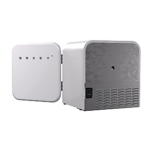 Husky Premium White Retro Mini Refrigerator with 1.5 Cu.ft./43L Capacity, Countertop Mini Fridge with Reversible Door, Retro Mini Fridge, Freestanding Retro Small Fridge for Bedroom, Bar, and Office