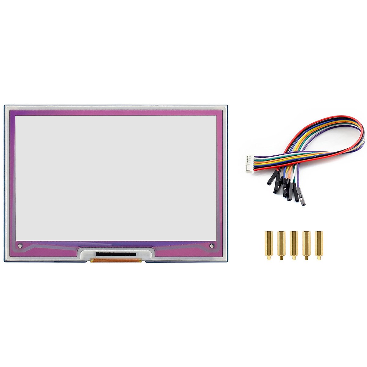 Bicool, 4.01inch ACeP 7Color EPaper Display HAT for Raspberry Pi and Jetson Nano, 640×400 Pixels EInk, SPI Interface,Low Power Consumption, Wide Viewing Angle