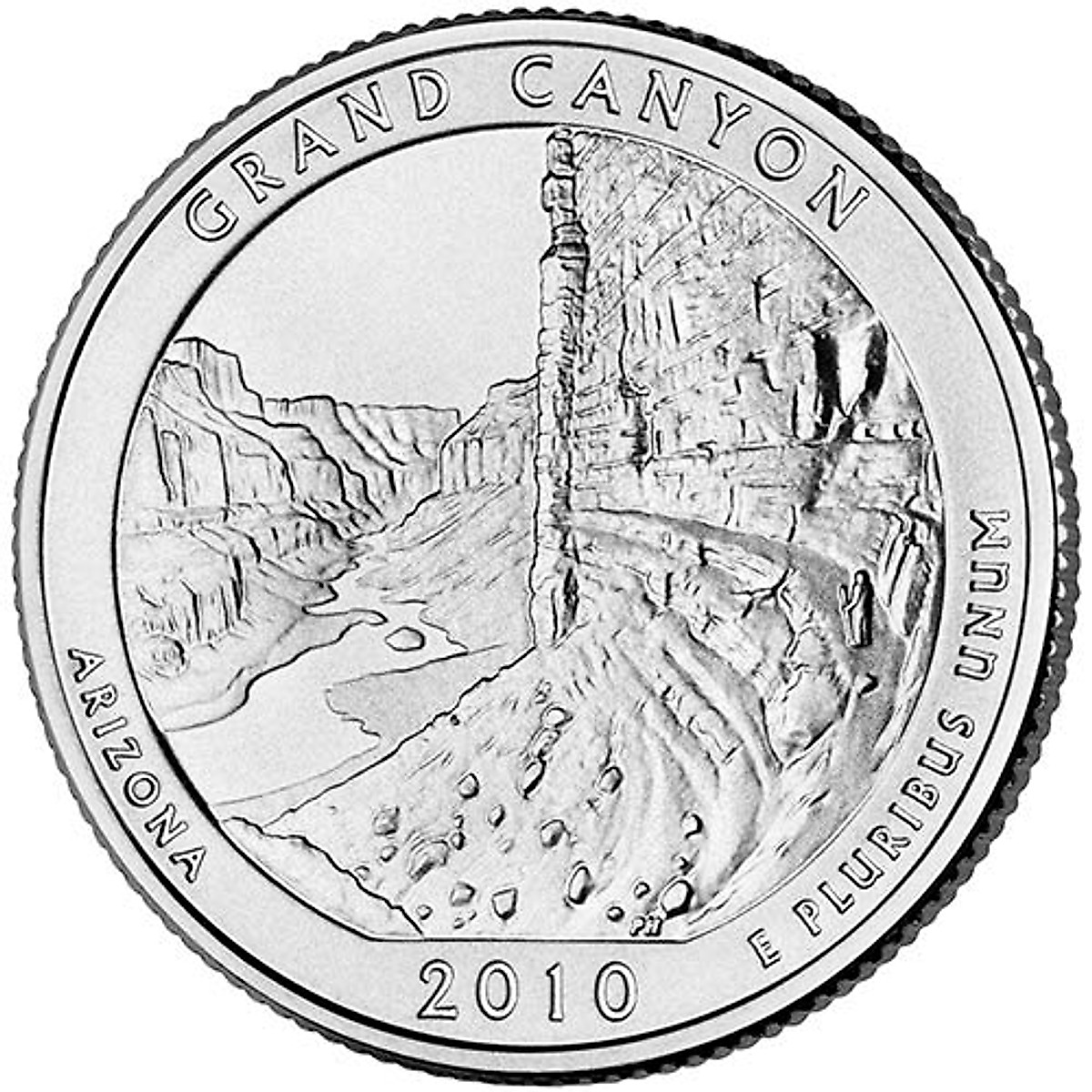 2010 P & D Satin Finish Grand Canyon Arizona National Park NP Quarter Choice Uncirculated US Mint 2 Coin Set
