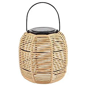 LABRIMP Landscape Light for Lawn Table Hanging LED Rattan Wedding Lights Decoration Handle with Patio Lantern Yard Garden Yellow Solar Lamp Outdoor