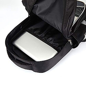 Prime Leader Unisex Durable School Backpack- Tornado with Lightning, Lightweight Oxford Fabric School Bags with Reflective Strip Daypack Laptop Bags