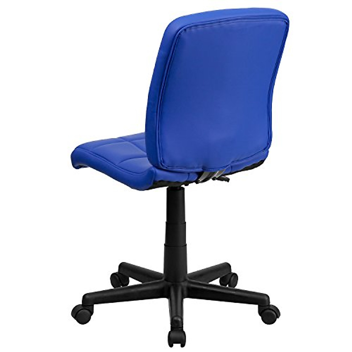 Flash Furniture Mid-Back Blue Quilted Vinyl Swivel Task Office Chair