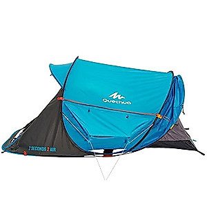 Quechua Waterproof Pop Up Camping Tent 2 Seconds Easy AIR II, 2 Man