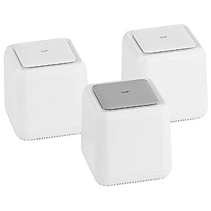 Monoprice Whole Home Mesh Wi-Fi System, Wi-Fi Router and 2 Satellite Extenders, Quick Setup by Touch Link Technology Covers Entire Home up to 4500 sq. ft.