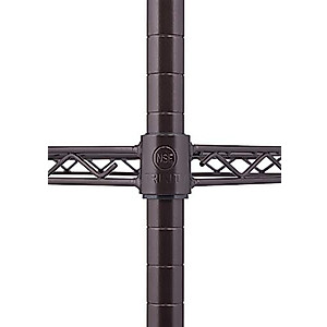 TRINITY 4-Tier NSF Wire Shelving Rack, 36 by 14 by 54-Inch, Bronze