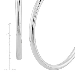 Silpada 'Smooth Falling' Hoop Earrings in Sterling Silver