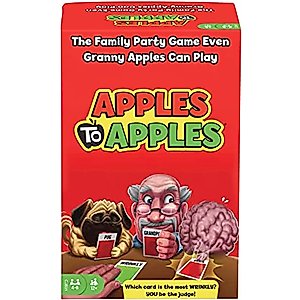 Mattel Games Apples to Apples Card Game, Family Game for Game Night with Family-Friendly Words to Make Crazy Combinations