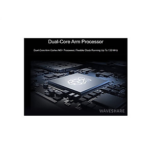 waveshare RP2040-Plus Mini Board High-Performance Pico-Like MCU Board Based on Raspberry Pi RP2040 Chip,Dual-core Arm Cortex M0+ Processor,USB-C Connector,Onboard 4MB Flash,Higher Current DC-DC Chip