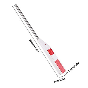 Fdit Electronic Kitchen Gas Stove Lighter Oven BBQ Candle Safety Ignitor Home Kitchen Outdoor Camping Picnic Use(Red)