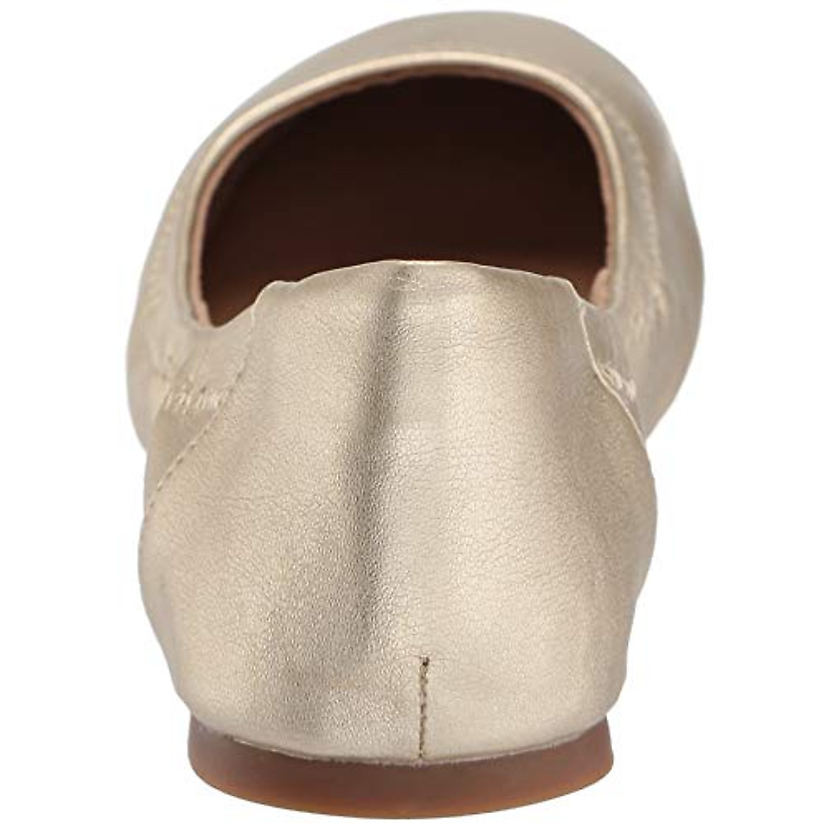 Amazon Essentials Women's Belice Ballet Flat, Gold, 9