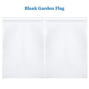 Blank Sublimation Garden Flag DIY Lawn Garden Flags Polyester Banners Flag for Indoor Outdoor Courtyard Decoration, 11.8 x 17.7 Inches (12)