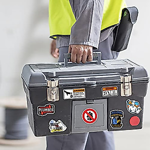 Toolbox Hard hat Stickers, 100 Pcs, Construction Workers Funny Stickers for Tool Box Helmet Hood Hard Hat Water Bottle