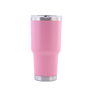 30 oz Insulated Tumbler with Lid and Straw for Iced Tea,Coffee or Water,Stainless Steel Double Vacuum Coffee Tumbler Cup, Powder Coated Travel Mug for Home, Office,Travel and Hiking, Termo de 30 oz
