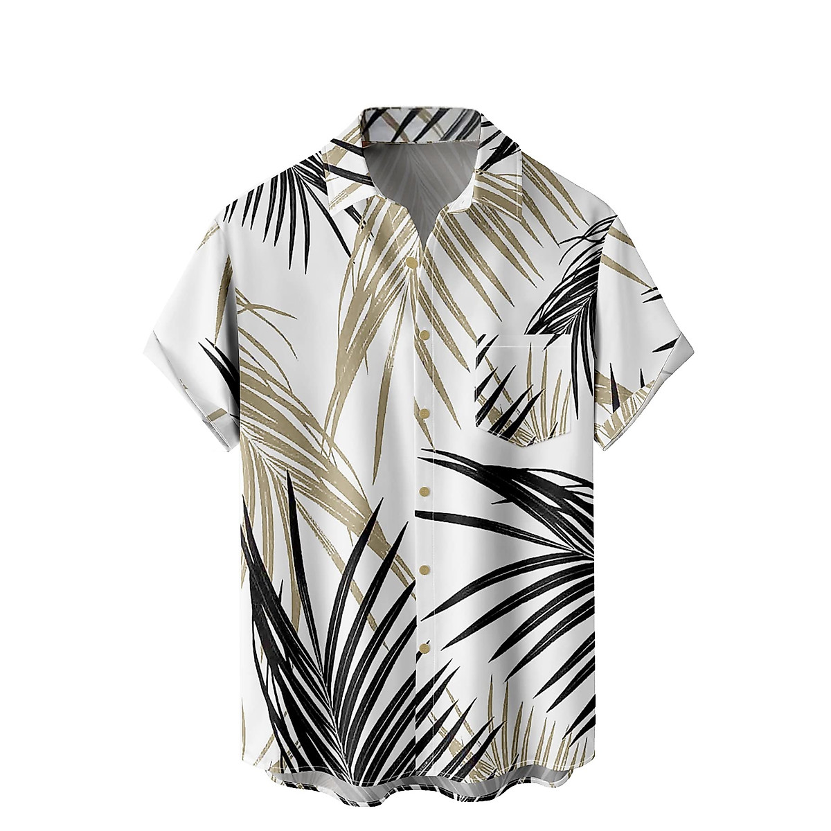 WRITKC Hawaiian Shirts for Men Loose Short Sleeve Mens Beach Shirts Resort Casual Shirts