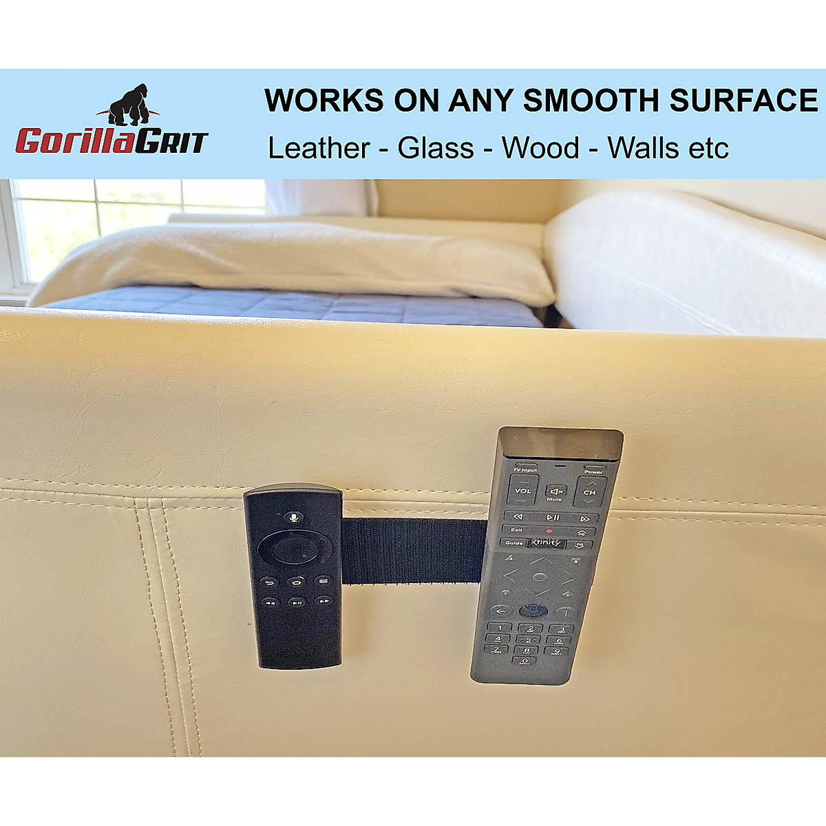 Self-Adhesive Hook and Loop Tape - 15ft x 2 inch Wide - Heavy Duty Sticky Back Tape Fastener - Double Roll with Adhesive Backing - Cut to Size Strips