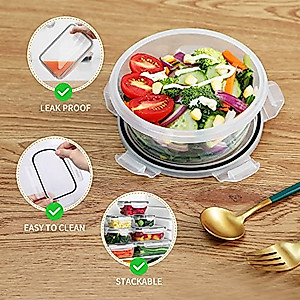 Feshory [68 Pack] Airtight Food Storage Containers with Leakproof Lids(34 Containers & 34 Lids), BPA FREE Plastic Meal Prep Containers Microwave Safe Lunch Containers Kitchen Organizers and Storage