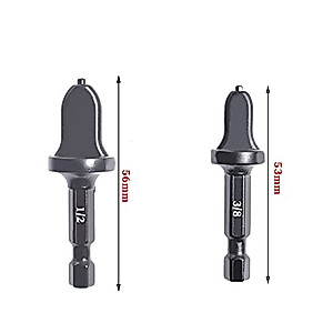 QAIXAG 5 Pack Air Conditioner Expander Forging Tool Drill Bit Pipe Expander Tool HSS Hex Handle Expander