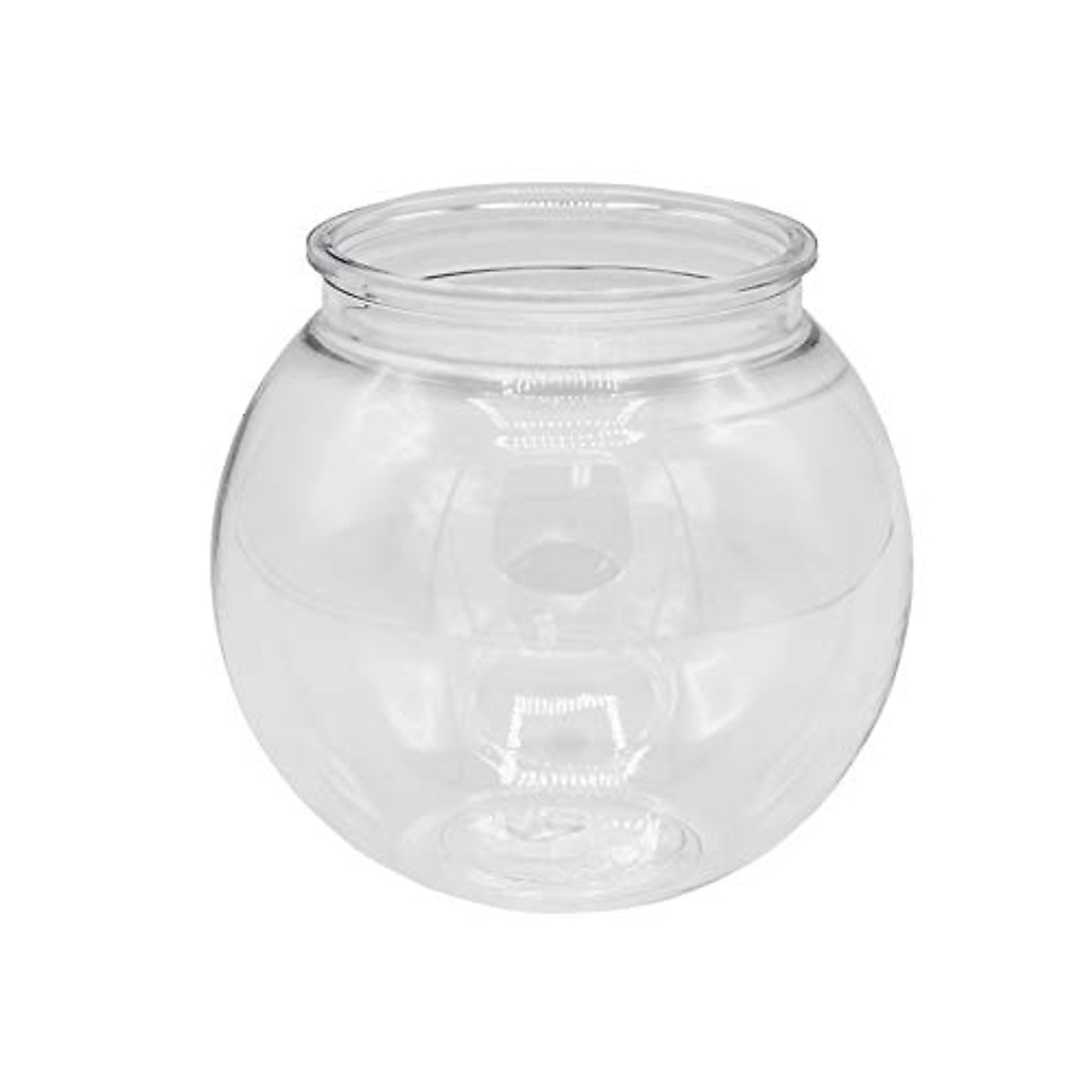 Creative Hobbies - 12 Pack - 4 Inch (100mm) Ivy Bowls Clear Plastic Shatterproof - Great For Fishbowl, Carnival Games, Candy, Party Favors, Table Centerpieces, Vase, Drinks