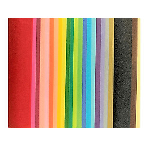 Multicolored Tissue Paper 20"x26" 100 Pack, 25 Colors, Art Tissue for Gifts, Games, Birthdays, Easter, Mothers Day, Graduations, Gift Wrap, Crafts, DIY Paper Flowers and More